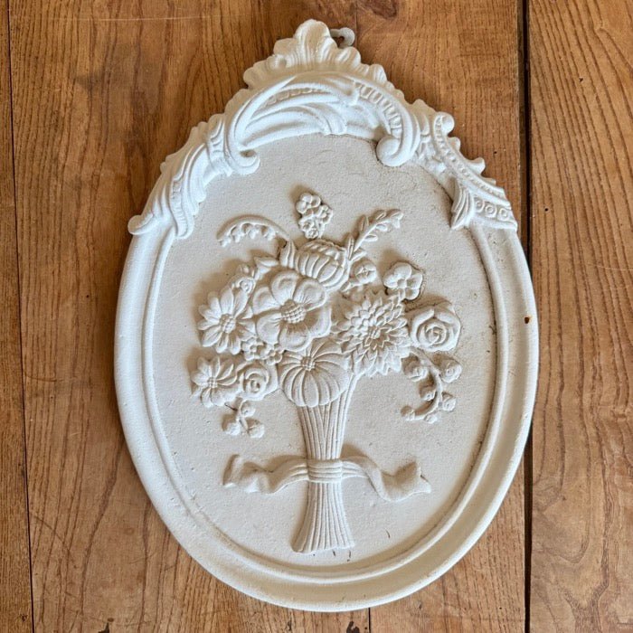 Antique Iron Flower Plaque |Wall Hanging – The Celtic Farm