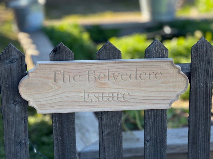 Personalized Garden Sign – Heritage Series Hummingbird Haven Redwood ...
