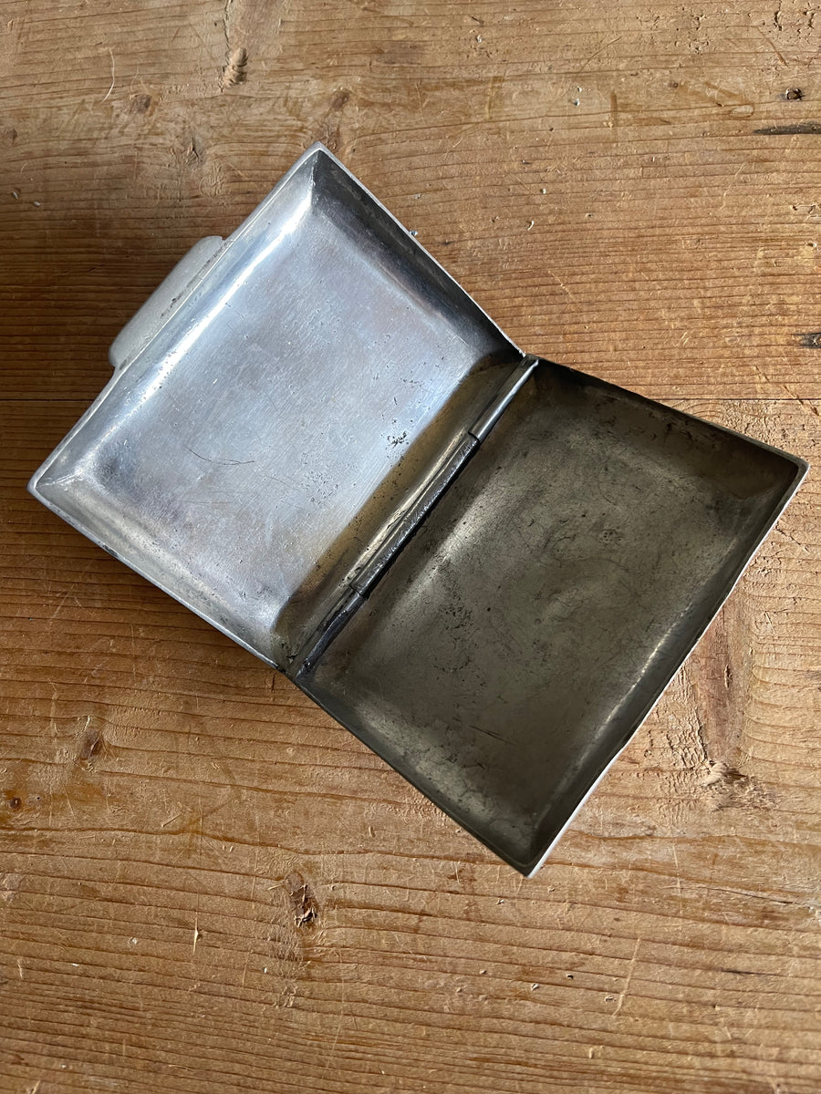 Vintage Pewter Portuguese Cigarette Case - FECIT VCM – The Celtic Farm