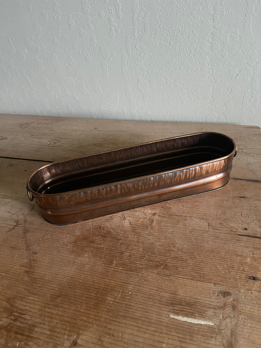 Oval Craftsman Copper Trough – The Celtic Farm