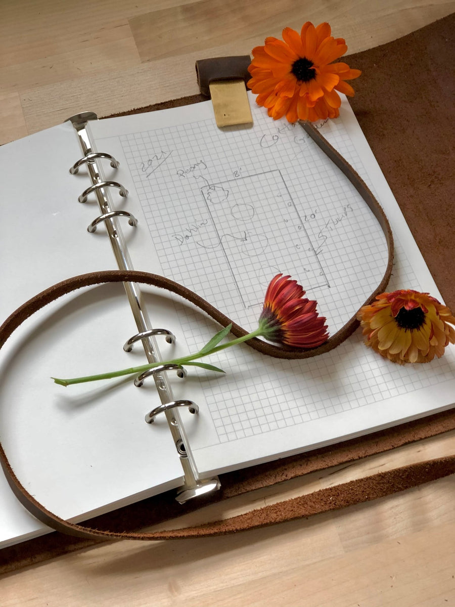 Leather Garden Journal and Diary | Garden Notebook for Planning ...