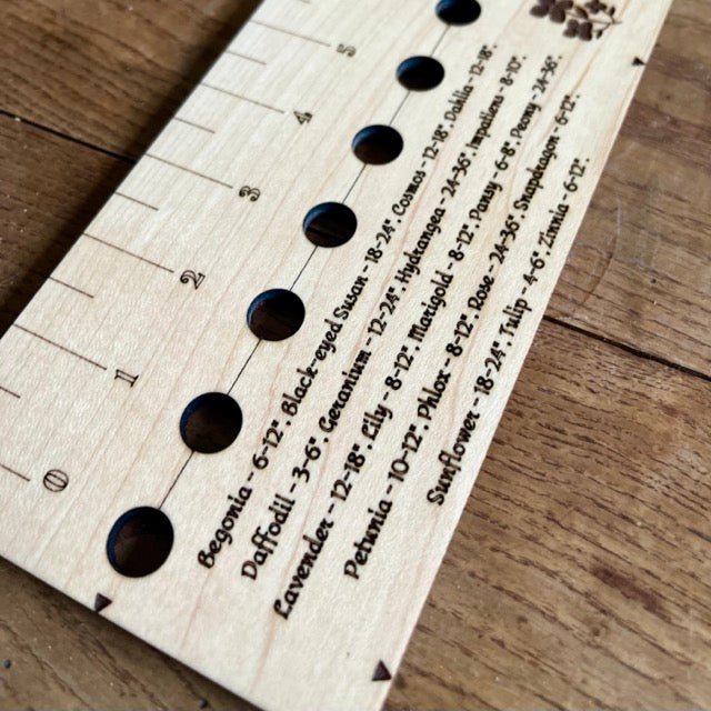 American Hardwood Seed and Bed Ruler - Made in US with American Lumber ...